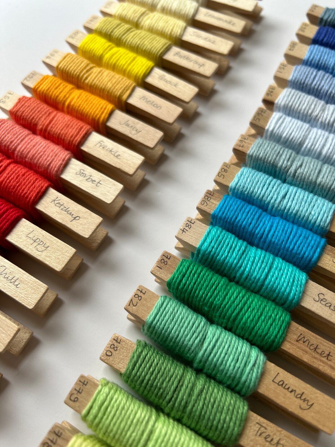 Set of 50 Sirdar Happy Cotton Yarn Pegs - Etsy
