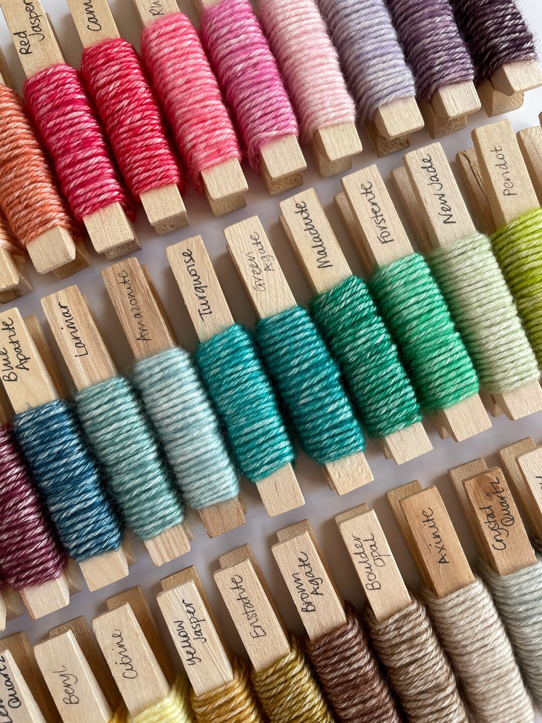 Scheepjes Stone Washed Yarn Pegs Set of 36 - Etsy