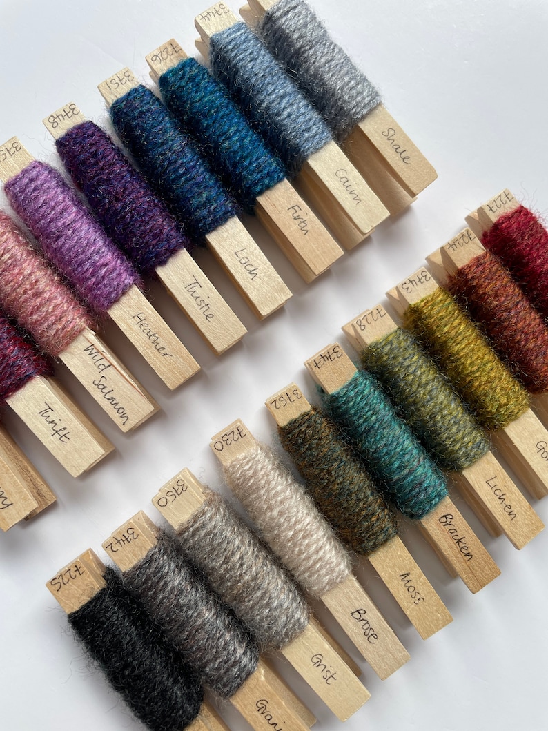Stylecraft Highland Heathers Yarn Pegs - Set of 24 (including Stag ...