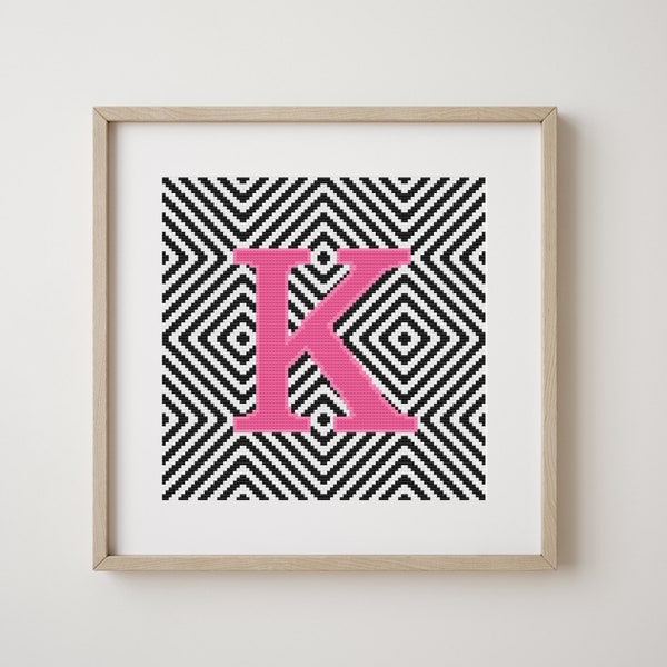 Pink Monogram - Etsy