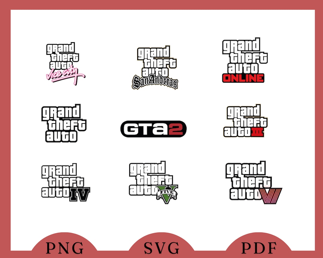 Gta Svg,png, Gta Logo, Icon, Vector, Gta Cut File, Gta Cricut, Gta, Gta ...
