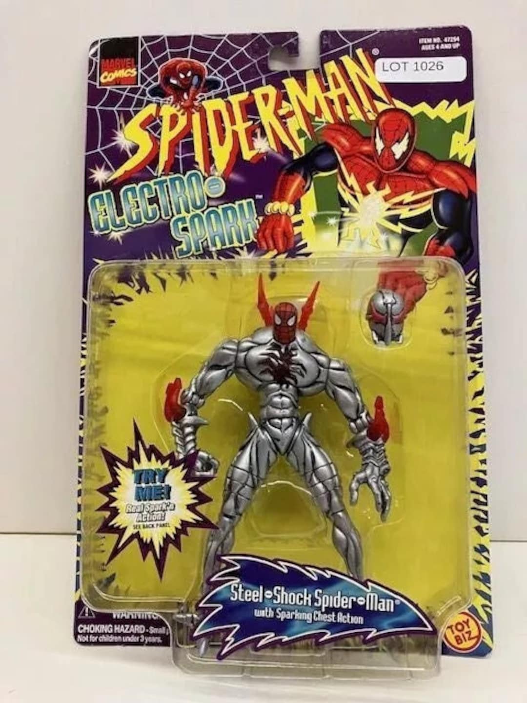 Toy Biz Mc/spider-man Electro Spark/steel-shock Spider-man-sparking ...