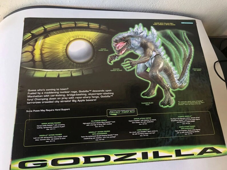 Trendmasters Godzilla Razor Bite Year 1998 - Etsy