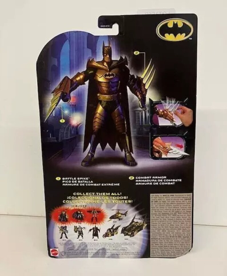 Mattel Dc-batman-battle Spike Batman Figure, Combat Armor-2003 - Etsy