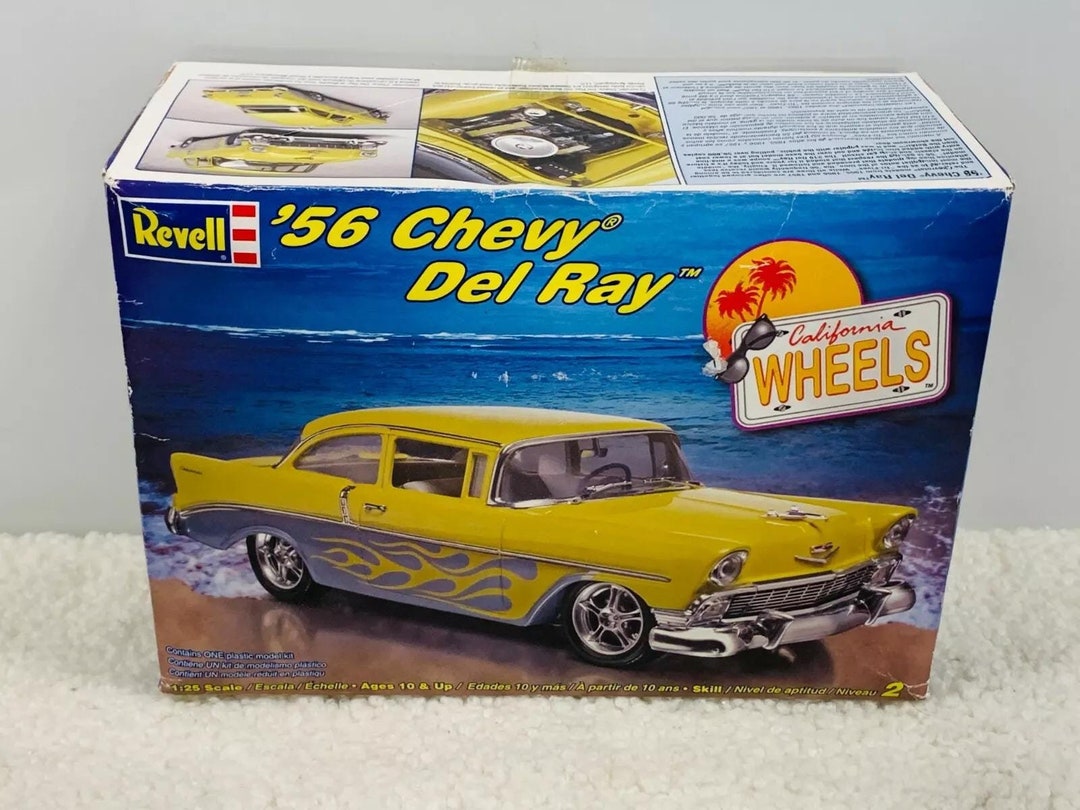 Revell '56 Chevy Del Ray California Wheels 1:25 Scale 85-2882 New Open ...