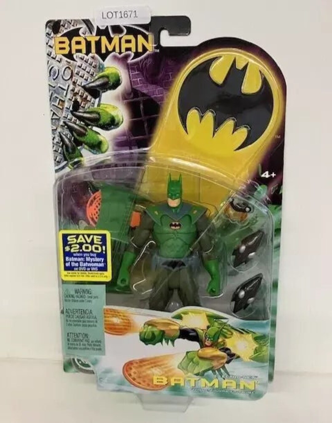 Mattel Dc-batman-electro Net Batman Figure/electro-net Discs/launcher ...