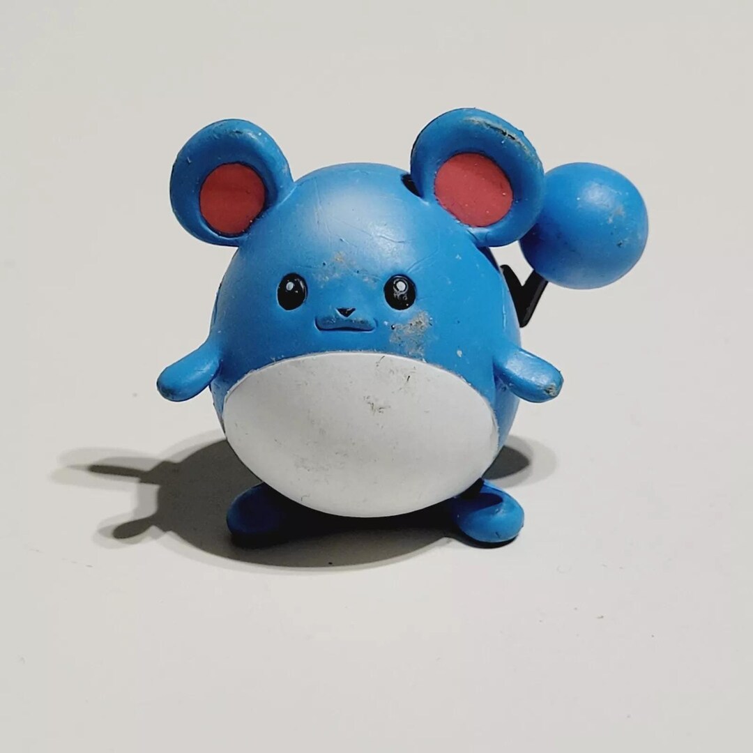 Pokemon Marill Nintendo CGTSJ Figure Rare Tomy Official Approx 1.5 Inch ...