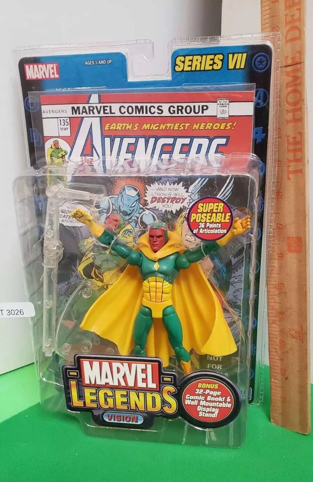 Vintage 2004 Toybiz Marvel Legends Series VII Vision Action Figure NEW ...