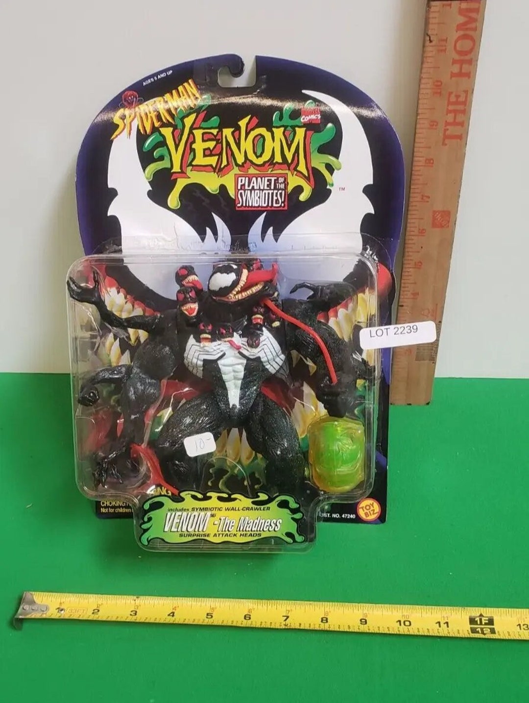 1996 Toy Biz Spiderman Venom Planet of the Symbiotes venom the Madness ...