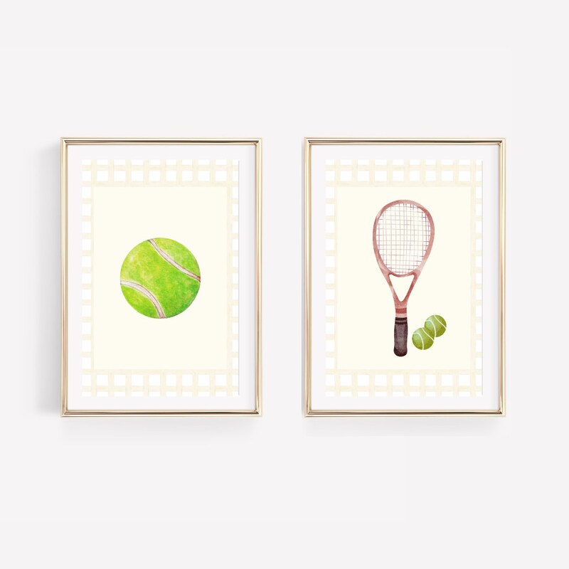 Tennis Print - Etsy
