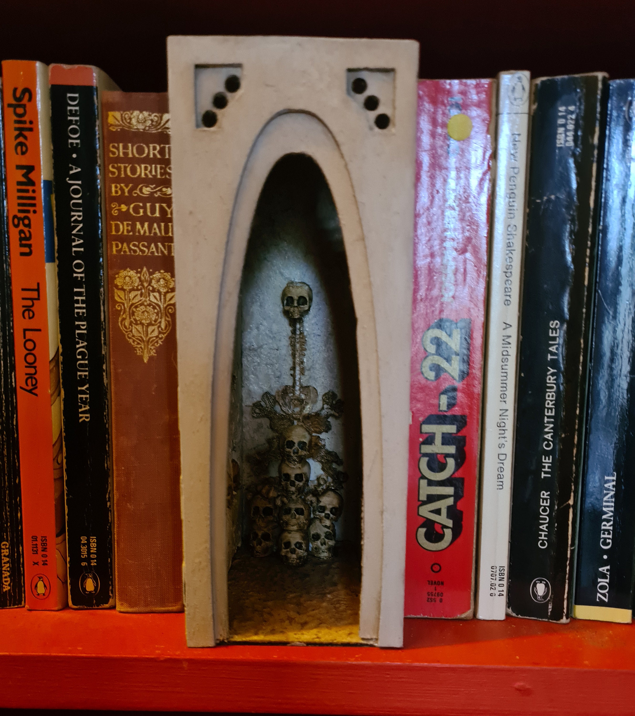 Ossuary, Bone Store - Book Nook Creepy Diorama. Light Up - Etsy