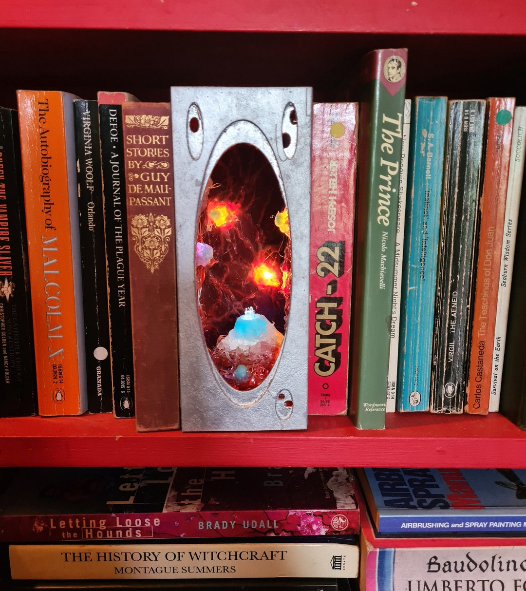 Fleshy, Glowing Alien Spacecraft - Book Nook Diorama. Light Up ...