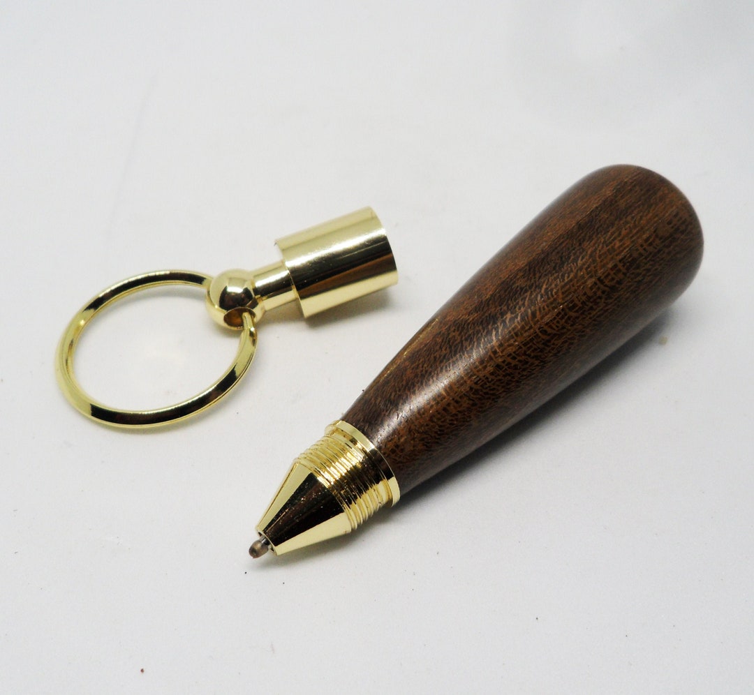 Mini Key Chain Pen From Walnut - Etsy
