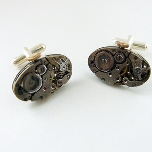 Oval Steampunk Cufflinks - Etsy