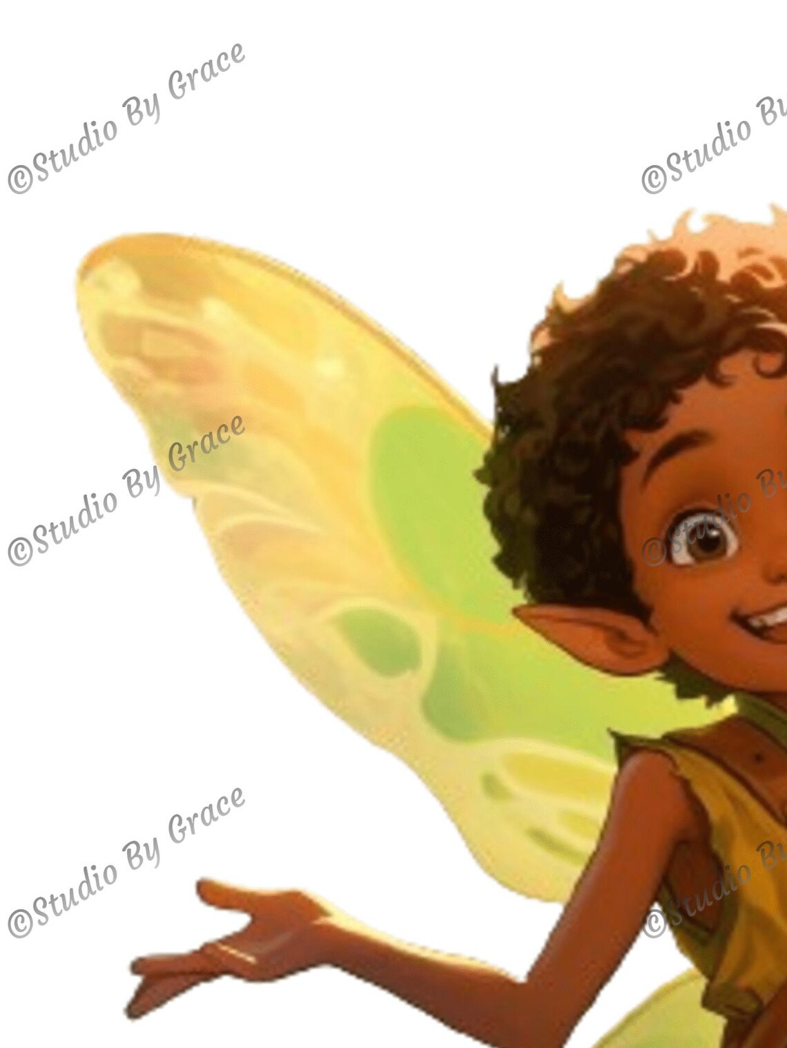 Boy Fairy ETXX24-M03 Instant Download, Adorable Africa, Ethiopia, Cute ...