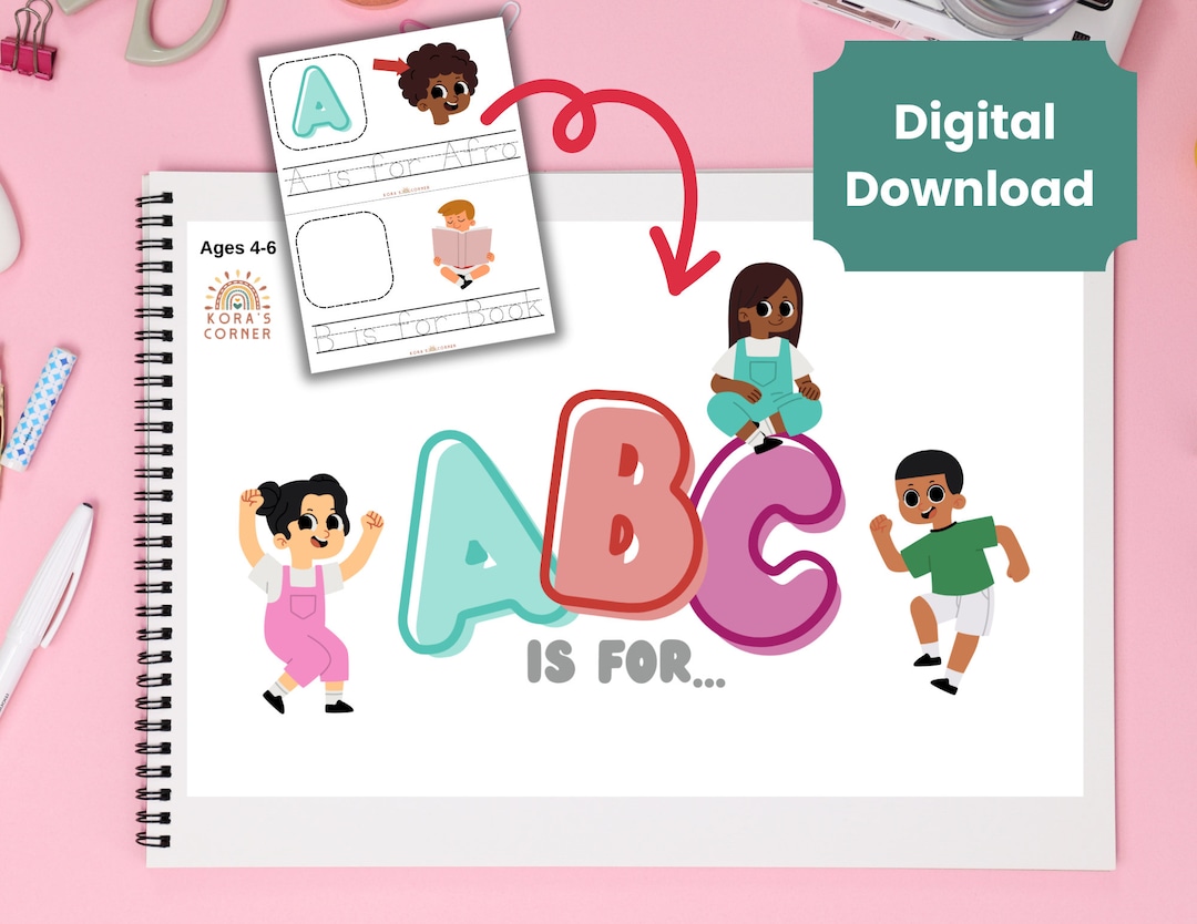 ABC Writing Book Printable, Preschool Activities, Kids Learning Book ...