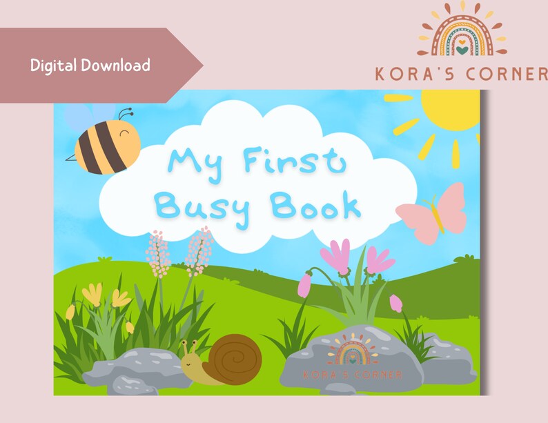 Nature Busy Book Printable, Preschool Activities, Kids Quiet Book ...