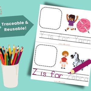 ABC Writing Book Printable, Preschool Activities, Kids Learning Book ...