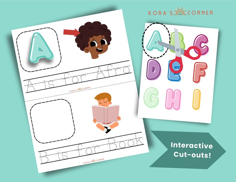 ABC Writing Book Printable, Preschool Activities, Kids Learning Book ...