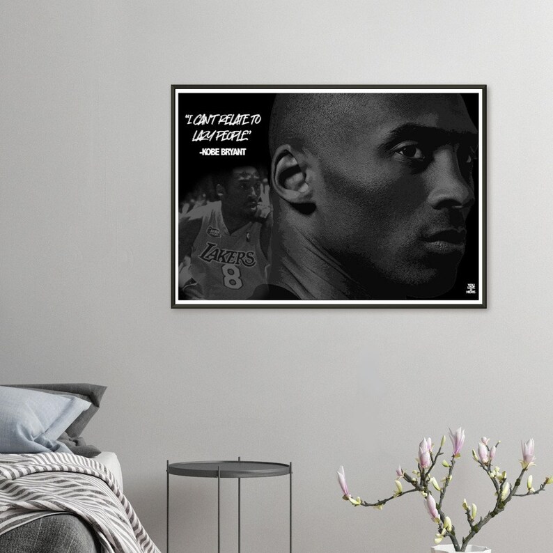 Kobe Bryant Poster Motivational Wall Art for Office Decor Landscape ...