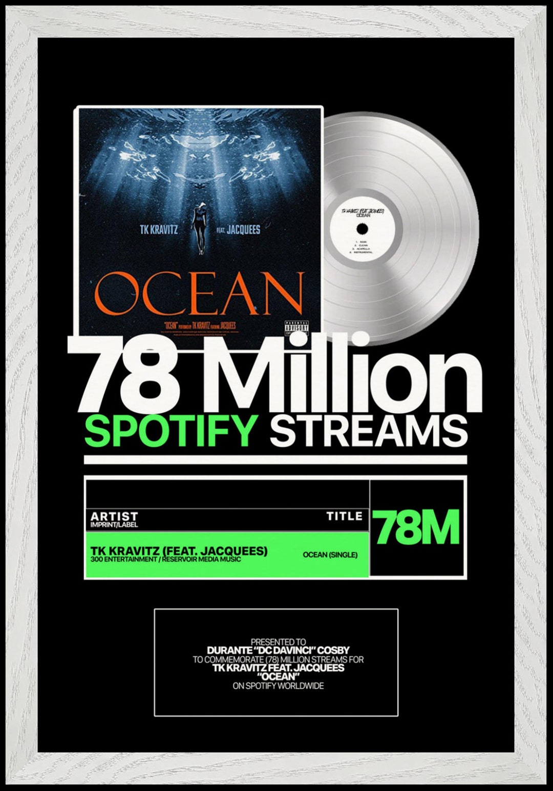 Personalized Music Plaque, Song Plaque, Custom Album Plaque, Music ...