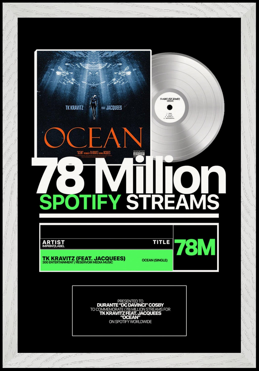 Personalized Music Plaque, Song Plaque, Custom Album Plaque, Music ...