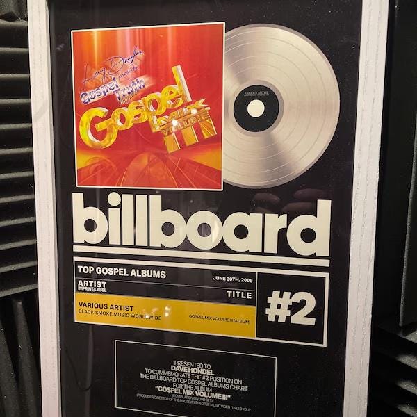 Personalized Billboard "framed POSTER Print" Music Award, Framed ...