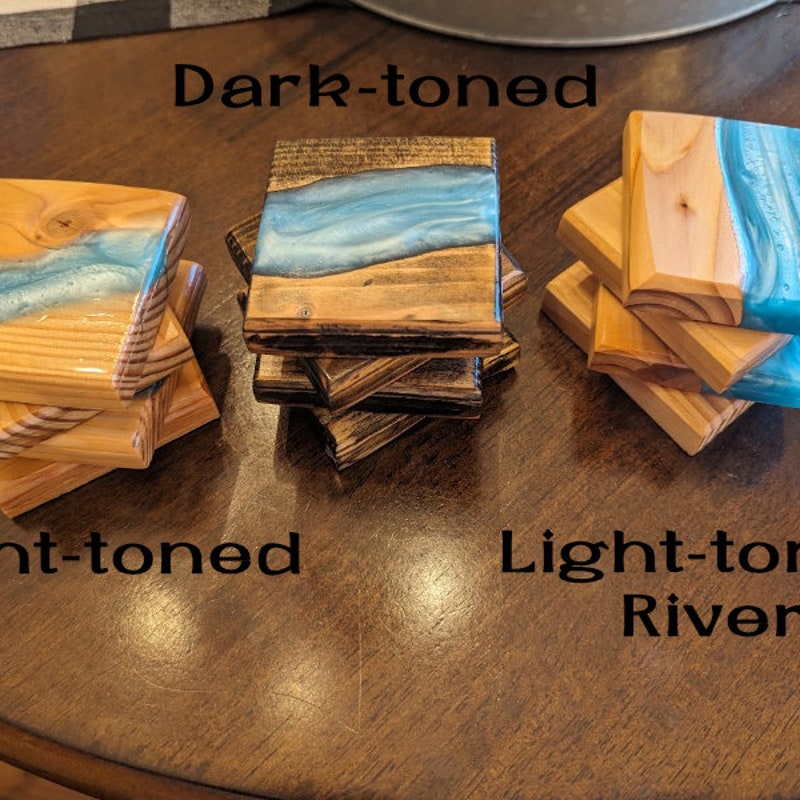 Epoxy Coasters - Etsy