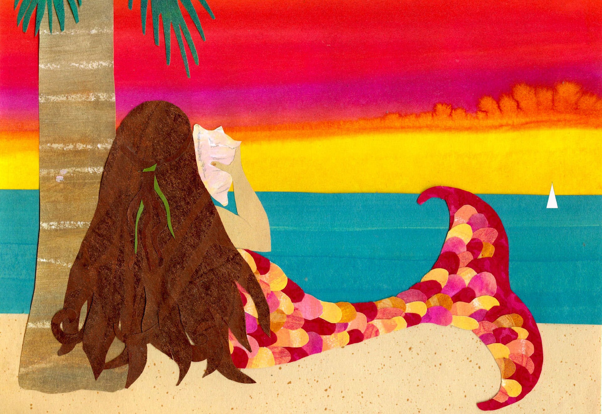 Mermaids - 4 Card Set- Blank Notes With Envelopes - Artist Info on Back ...