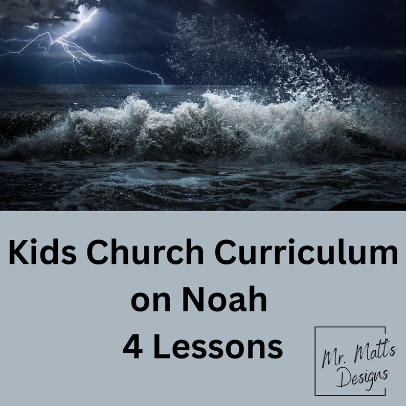 Noah Kids Church Curriculum - Etsy