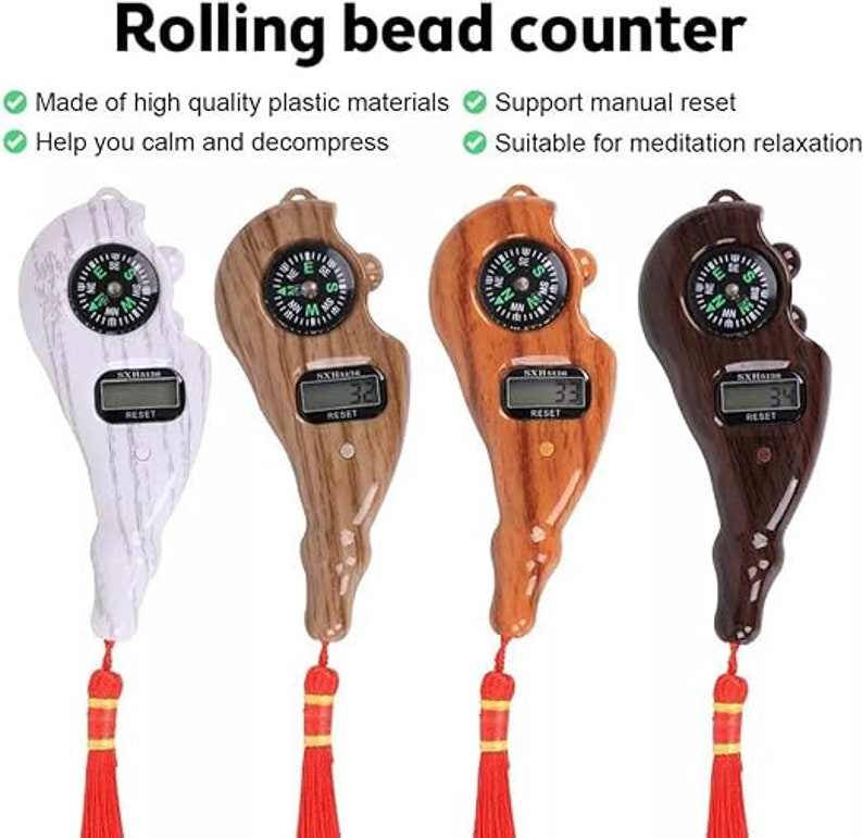 Digital Finger Counter Portable Rotating Prayer Beads With Digital ...