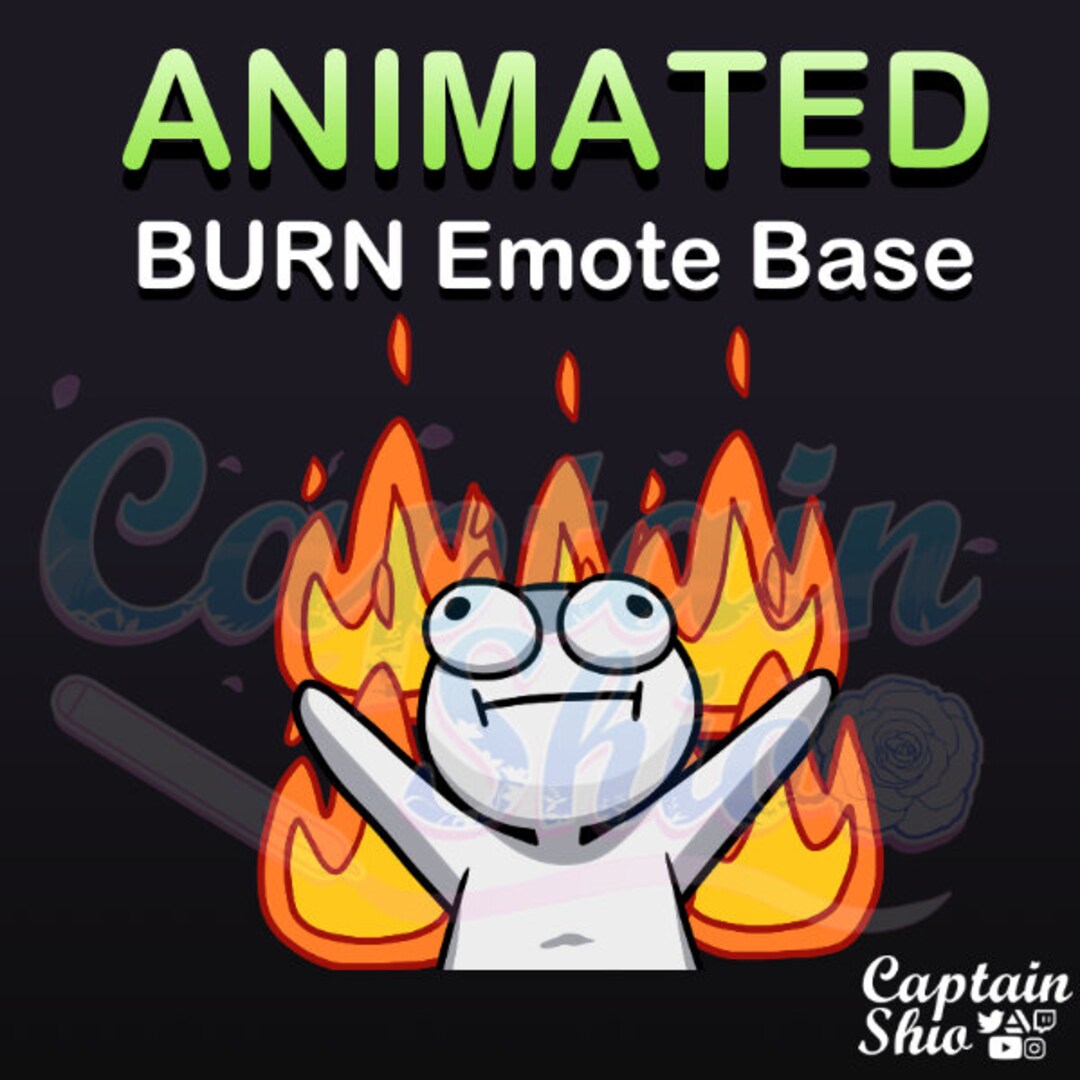 Burn Animated Emote Base - Etsy Canada