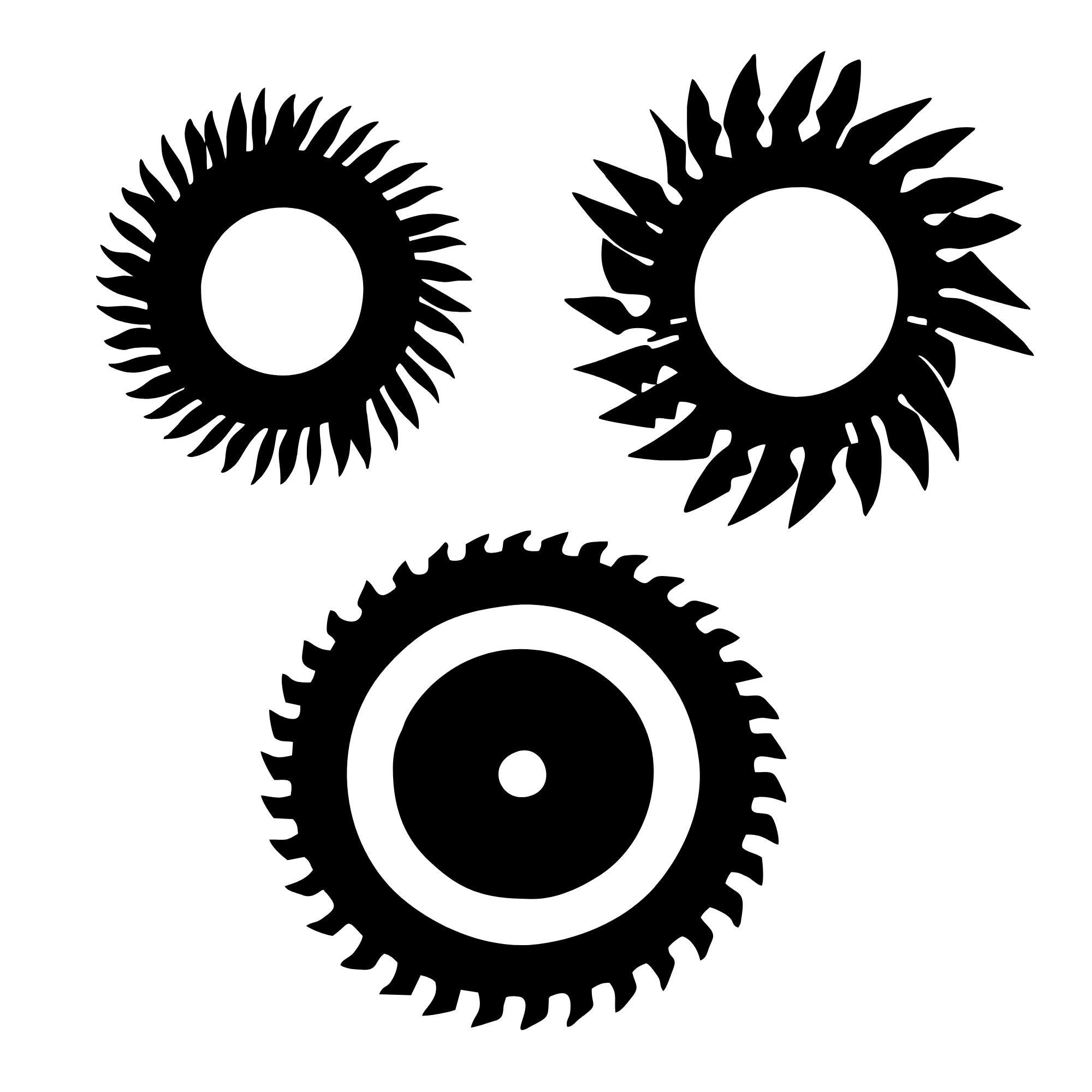 Saw Blade Svg Bundle, Saw Blade Clipart, Blade Vector, Saw Blade Decal ...