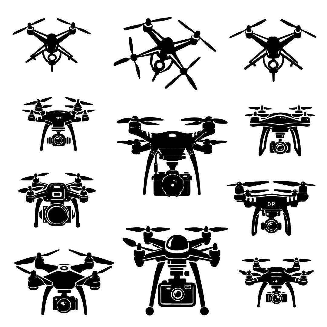 Drone Svg Bundle, Drone Pilot Clipart, Drone Vector, Drone Decal, Drone ...