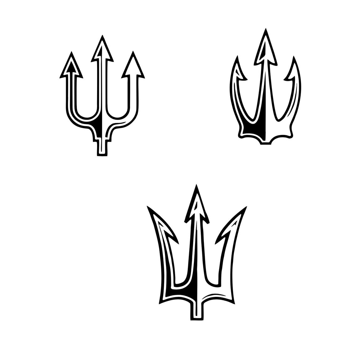 Trident Svg Bundle, Harpoon Clipart, Spear Vector, Tool Decal, Trident ...