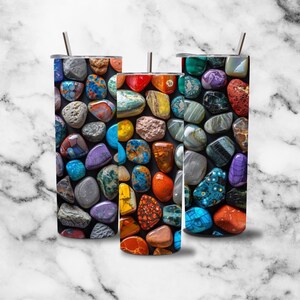 3D Realistic Colorful Marbles Design Png for 20oz Tumbler Wraps - Etsy