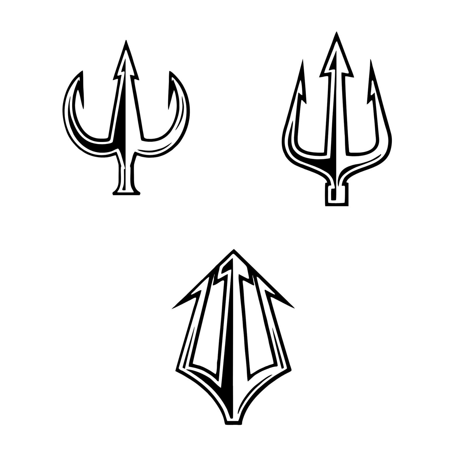 Trident Svg Bundle, Harpoon Clipart, Spear Vector, Tool Decal, Trident ...