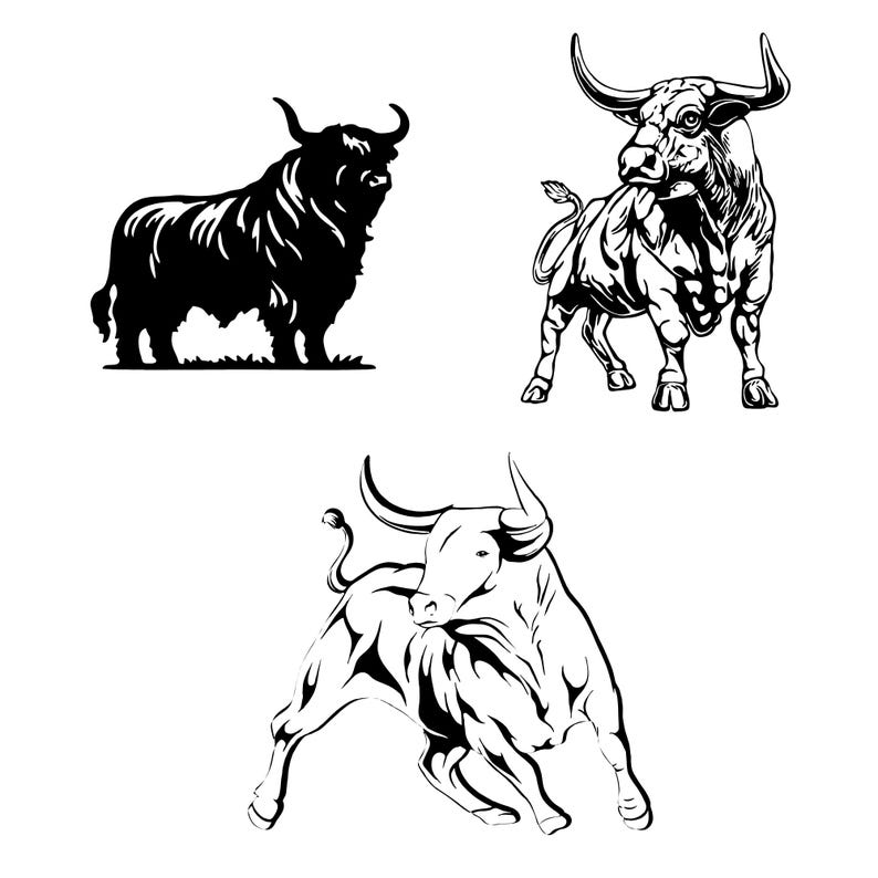 Bull Svg Bundle, Bull Head Clipart, Farm Animal Vector, Texas Decal ...
