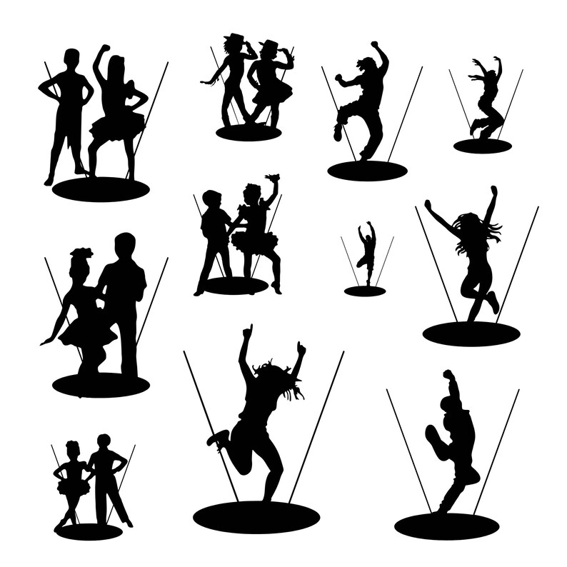 Dance Svg Bundle, Dancer Clipart , Dancing Vector, Dance Decal, Dance ...
