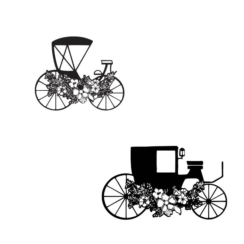 Carriage Svg Bundle, Horse Carriage Clipart, Cinderella Carriage Vector ...