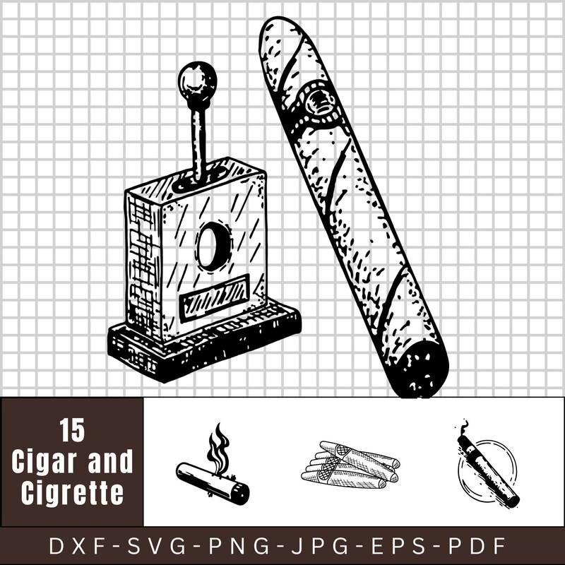 Cigar Svg Bundle - Etsy
