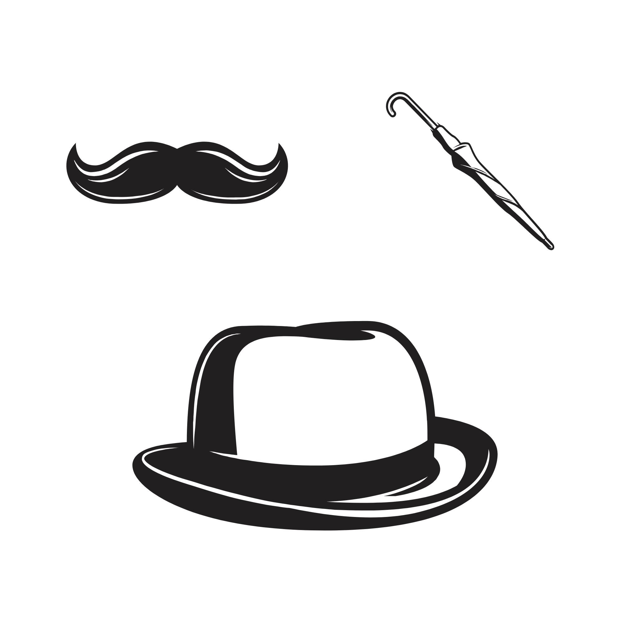 Gentleman Svg Bundle, Mens Accessories Clipart, Old Fashion Vector ...