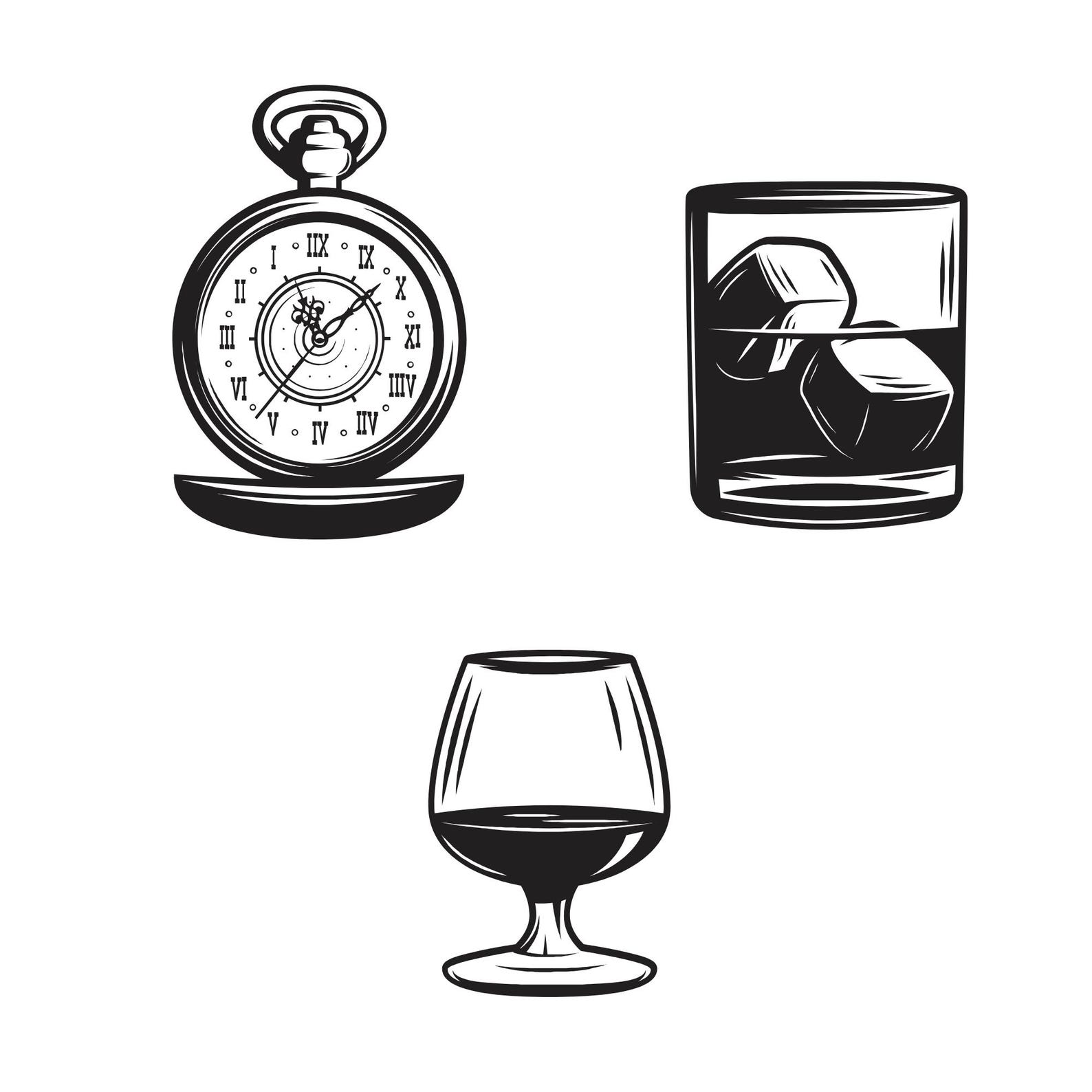 Gentleman Svg Bundle, Mens Accessories Clipart, Old Fashion Vector ...