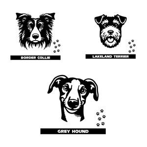 Dog Svg Bundle, Dog Breed Clipart, Dog Vector, Dog Decal, Dog Breed Cut ...