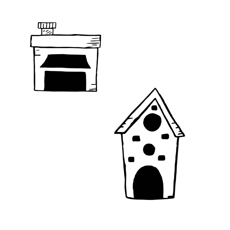 Little House Svg Bundle, Roof House Clipart, House Outline Vector, Tiny ...