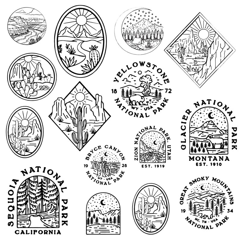 National Park Svg - Etsy
