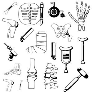 Orthopedist Svg Bundle, Doctor Clipart, Surgeon Vector, Orthopedist ...