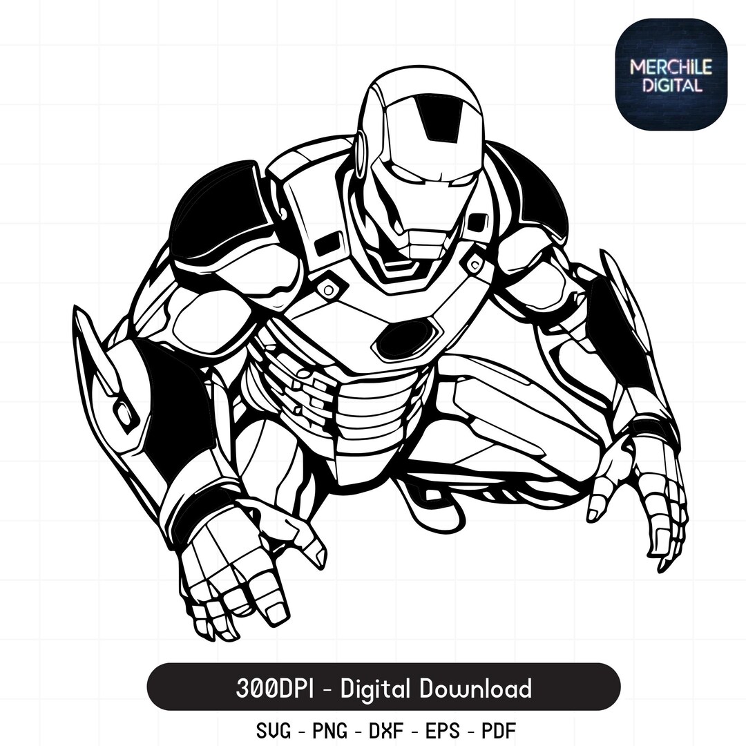 Iron Man Svg, Avengers Clipart, Ironman Vector, Iron Man Decal, Iron ...