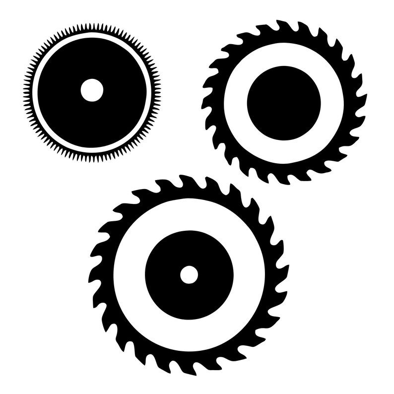 Saw Blade Svg Bundle, Saw Blade Clipart, Blade Vector, Saw Blade Decal ...