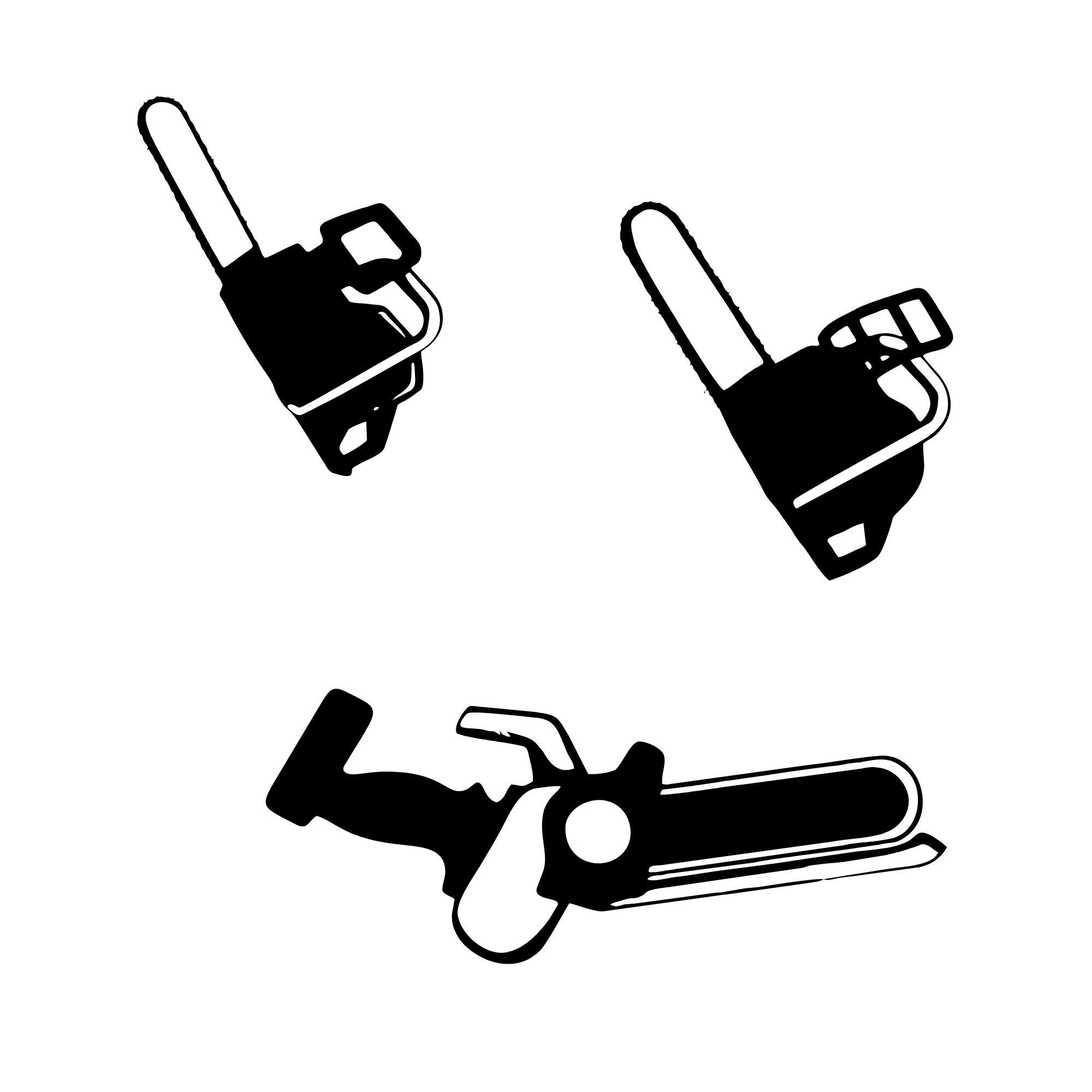 Chain Saw Svg Bundle, Logging Chainsaw Clipart, Wood Cutting Machine ...